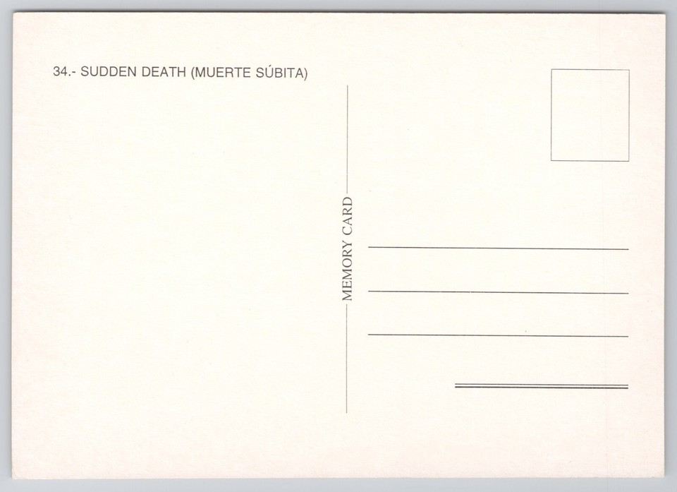 Sudden Death 1995 Film Jean-Claude Van Damme - Movie Poster Postcard ...