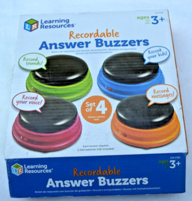 Learning Resources Recordable Answer Buzzers Set of 4 | eBay