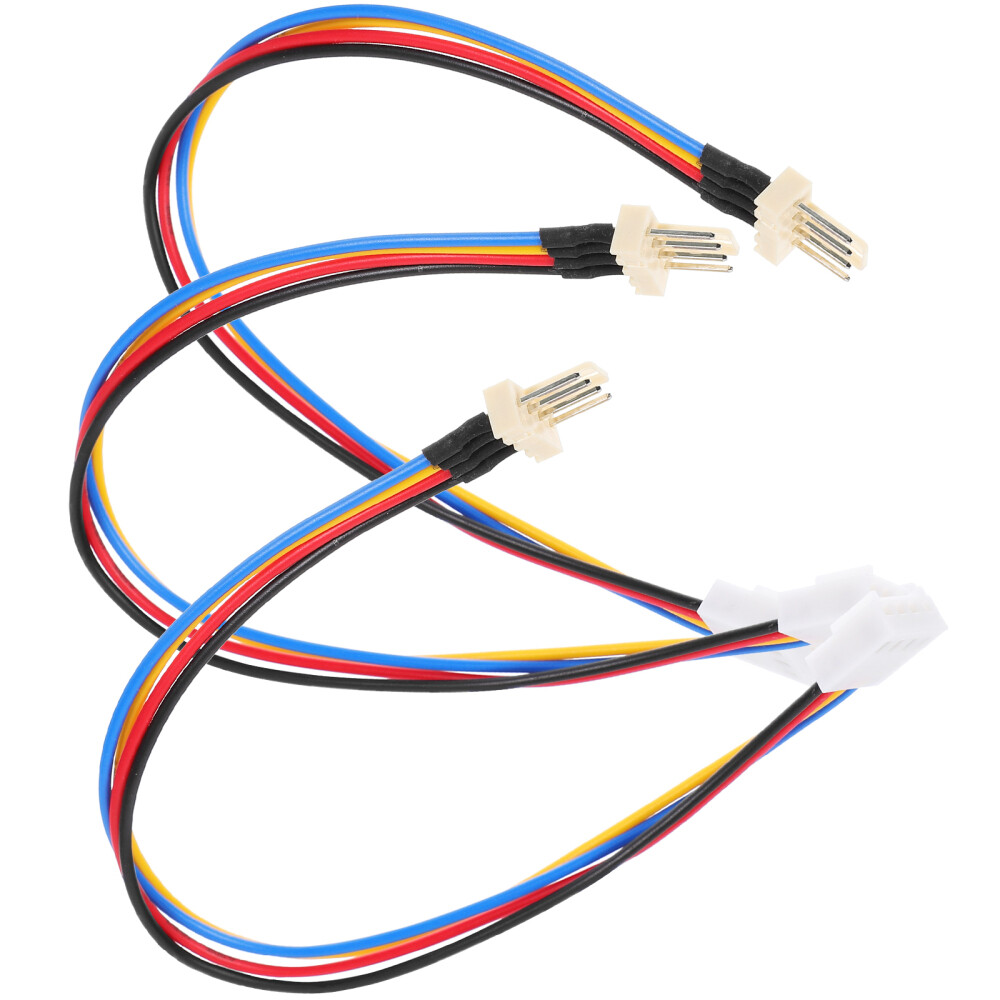 3 Pcs 4-Pin Cable Connector Computer Fan Extension Cord | eBay