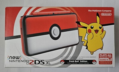 Nintendo 2DS XL Pokémon Poke Ball Edition Console - CIB 45496782313 | eBay