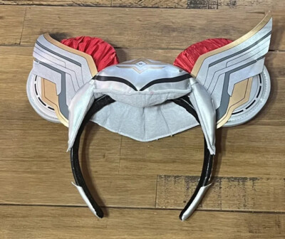 Disney Park Mighty Thor Love & Thunder: Ears Headband Faux Leather EUC ...