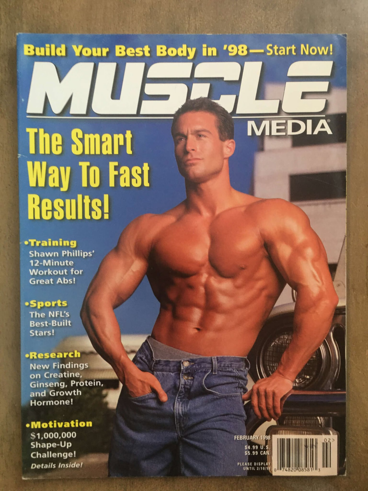 Muscle Media Magazine February 1998 Vintage Bodybuilding Magazine | eBay