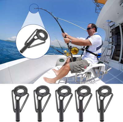 24-80PCS Ceramic Fishing Rod Guide Tips Top Eye Rings Line Repair Kit 8 ...
