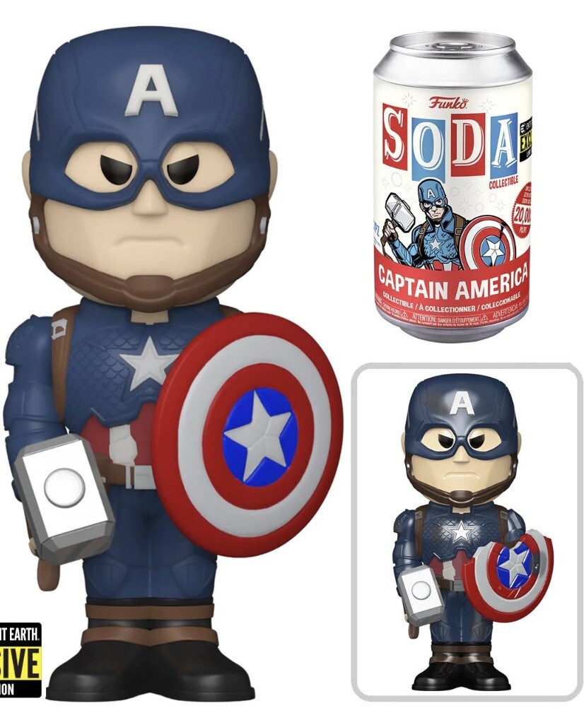 Chase Funko Vinyl SODA Captain America 3,300 Entertainment Earth Ex. | eBay