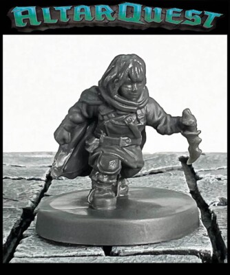 Cutpurse Halfling Bandit Rogue DnD Fantasy Miniature Altar Quest FLAT ...