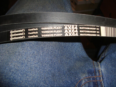 V Cogged Belt (Continental) Torque Flex AX64 | eBay Australia