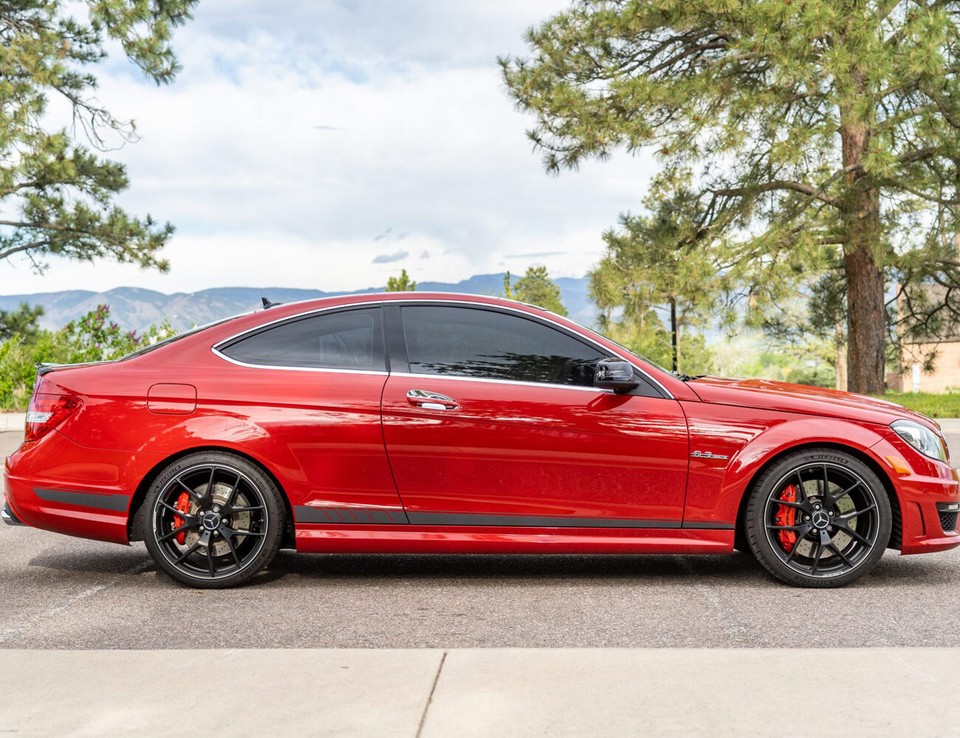 For Mercedes C Class W204 C63 AMG Edition 507 Side Racing Stripe Decals ...