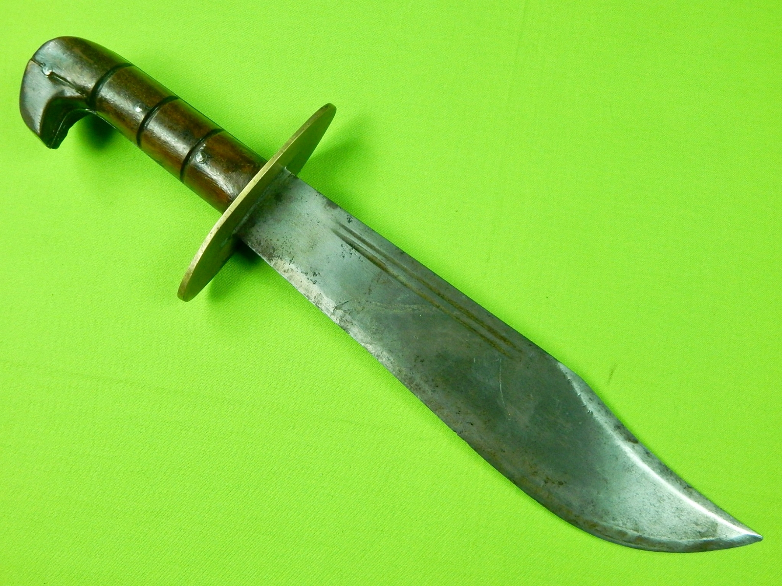 RARE US WW2 Chindit V-44 Type Large Bowie Fighting Knife w/ Sheath | eBay