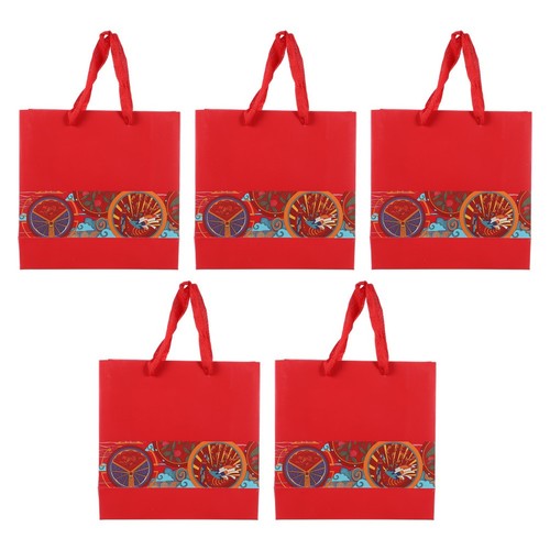 5Pcs Chinese Ethnic Style Paper Gift Candy Bags Gift Packing Hand Bags ...