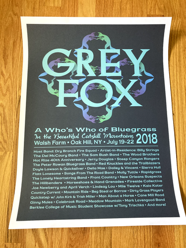Grey Fox Bluegrass Festival Poster 2018 Feat: Billy Strings and many ...