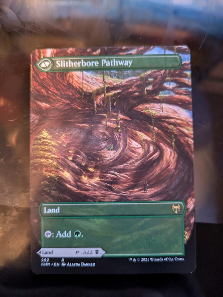 MtG - Darkbore Pathway/ Slitherbore Pathway - Kaldheim - (Borderless ...