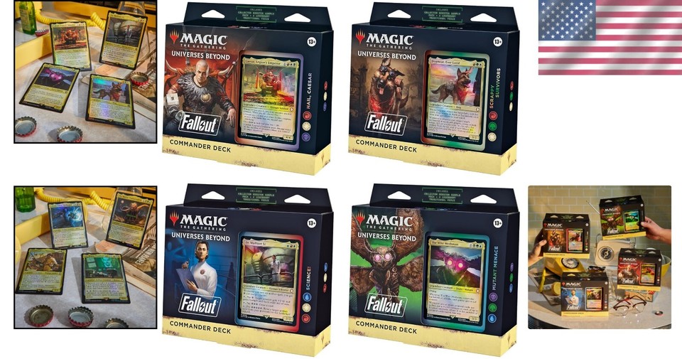 Magic: The Gathering Fallout Commander Deck Bundle - All 4 Unique Decks ...