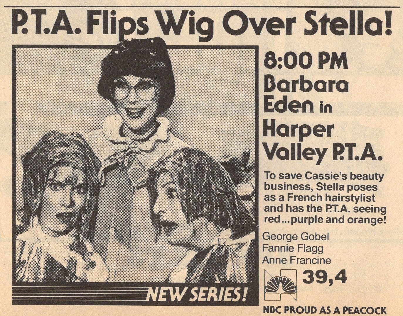 1981 TV AD~HARPER VALLEY PTA~BARBARA EDEN~FANNIE FLAGG~ANNE FRANCINE | eBay