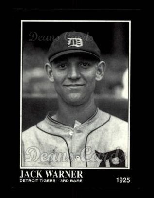 1992 Conlon #410 Jack Warner Tigers 8 - NM/MT | eBay