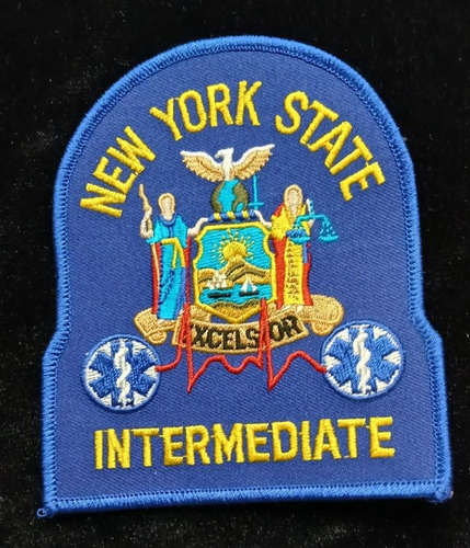 New York State EMT Intermediate Shoulder Patch collectible vintage ...