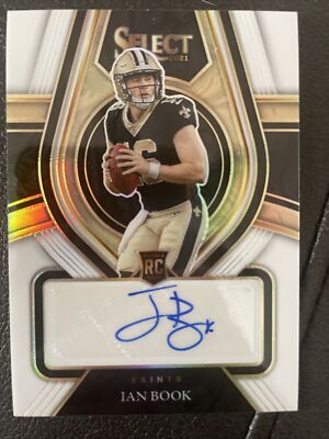 2021 Ian Book Panini Select Prizm White Rookie Auto RC 09/35 | eBay