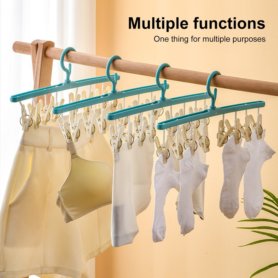 Socks Hanger Anti-slip Organizer Laundry Hanger Underwear Socks Holder ...