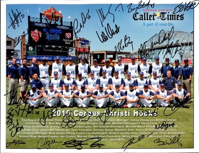 2010 Corpus Christie Hooks Baseball Team Signed Photo 8x10 Autographed ...