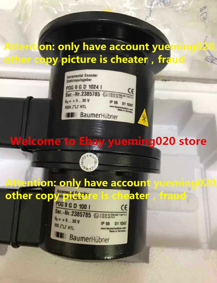Baumer POG 9 G D 1024 I + POG 9 G D 100 I encoder | eBay
