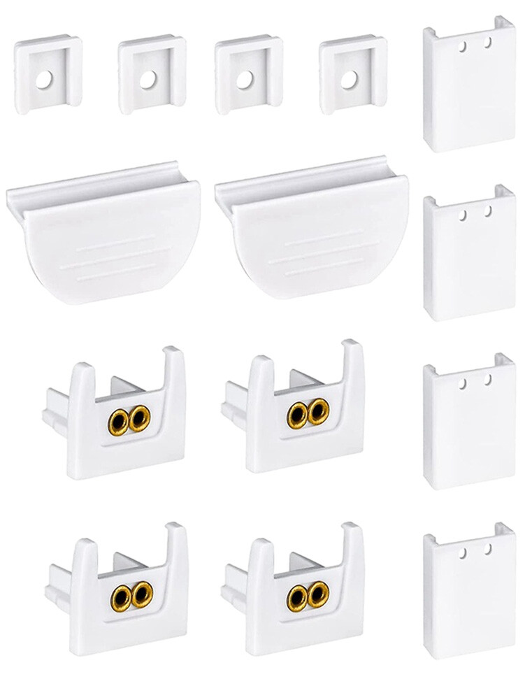 14/18pcs Blind Bracket Set No Drilling For Pleated Attachment Clamp ...