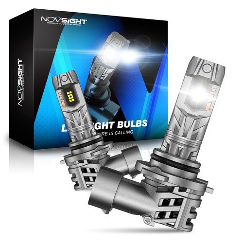 NOVSIGHT 90W 9005 LED Headlight Bulbs Kit Hi/Low Beam 20000LM 6500k ...