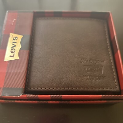 Levis Bifold Brown Men's Wallet Brand New | eBay