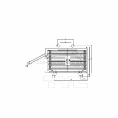One New TYC Automatic Transmission Oil Cooler Front 19097 52028901AC ...