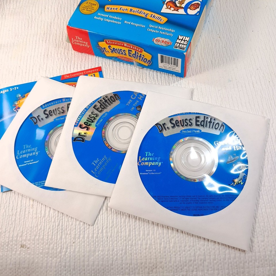 Adventure Workshop Dr. Seuss Edition Preschool-1st Grade computer game ...