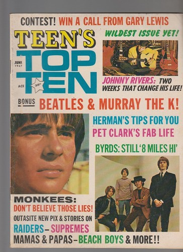 Magazine Teen's Top Ten De Juin 1967 V.2 #3 VG/FN 5.0 Beatles Murray K ...