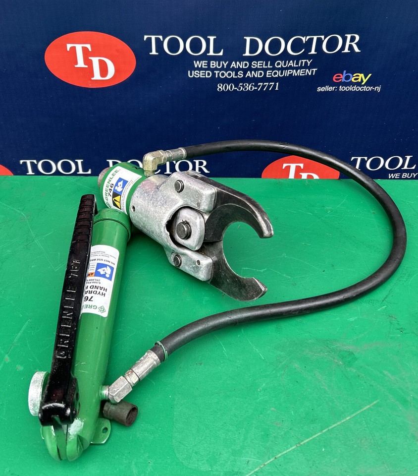 Greenlee 750 751 Hydraulic Cable Cutter w Greenlee 767 Hand Pump *NICE ...
