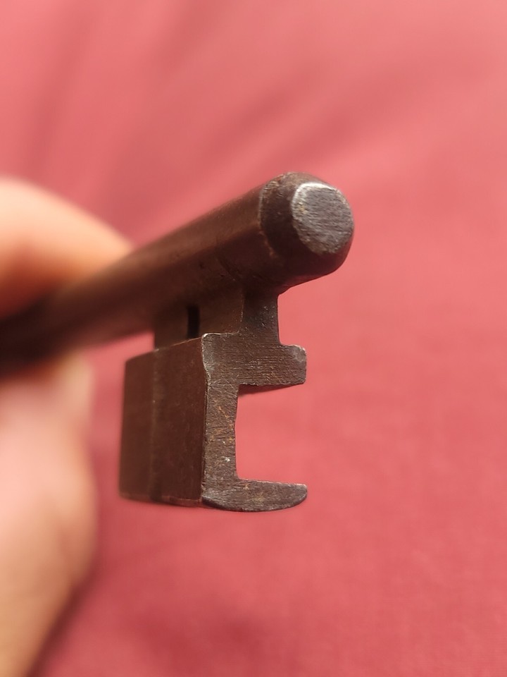 Remarkable Antique Jumbo Iron Skeleton Key☆1830s FRENCH Metal Key! | eBay