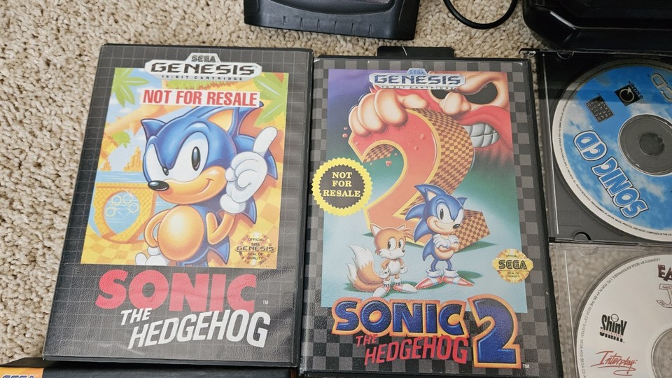 Sega Genesis Tower of Power CD 32X Video Game Consoles Lot W/ Cords ...