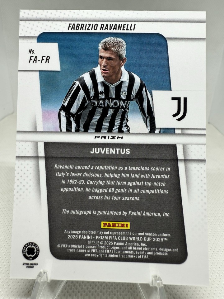 2025 Prizm FIFA Fabrizio Ravanelli Blue Shimmer Auto FOTL | eBay