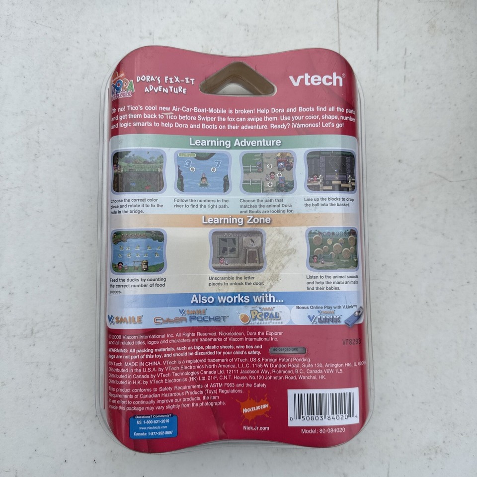VTech V.Smile Dora's Fix-It Adventure Free Shipping 50803840204| eBay