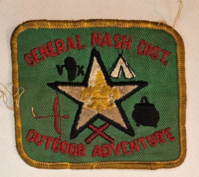 Vintage General Nash District Outdoor Adventure Boy Scouts Patch | eBay