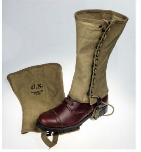 WW2 World War Two Replica Canvas Army Military Leggings Gaiters Snake ...