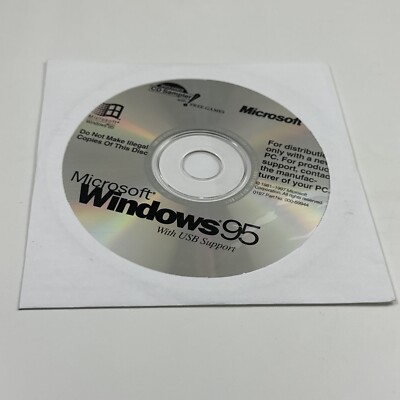 Microsoft Windows 95 with USB Support CD-ROM (1997) | eBay