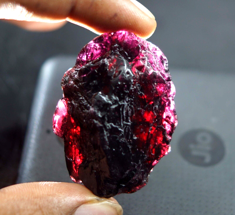 193.80Ct Natural Red Painite Rough Unheated Burmese Facet EGL Certified ...