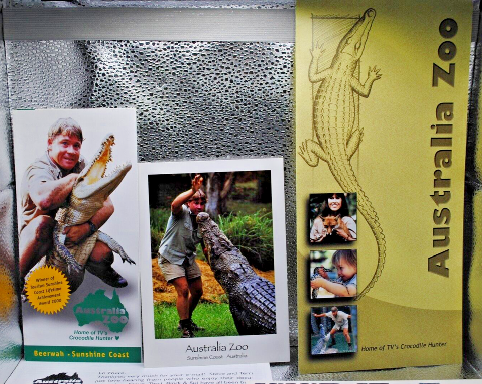 Steve Irwin Signed Crocodile Hunter Fan Club Package Very RARE Photo ...