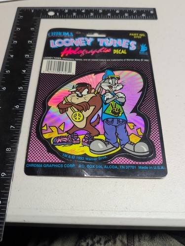 New Chroma Holographix Looney Tunes Window Decal Tasmanian Devil Bugs ...