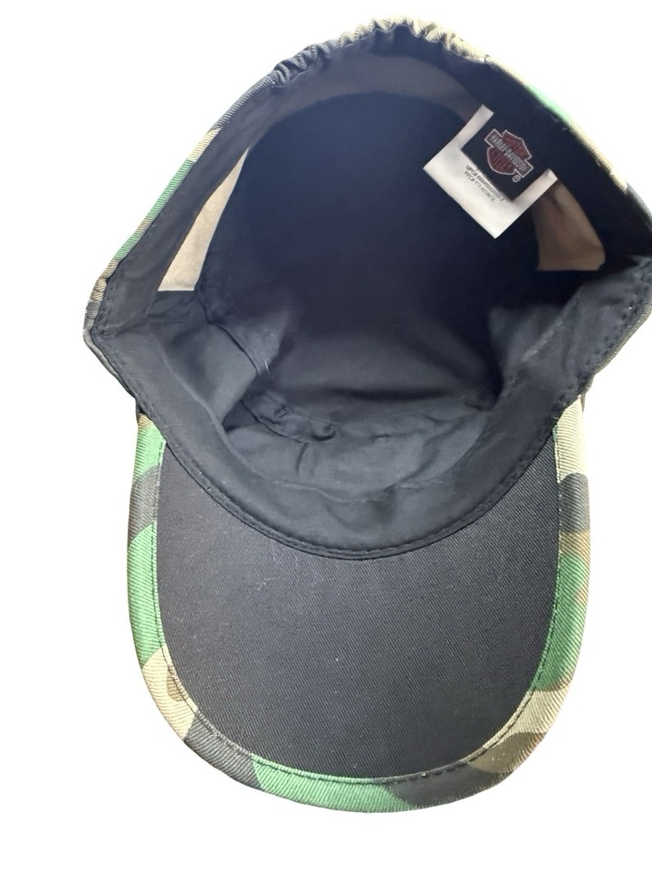 Harley-Davidson Green Camouflage Hat Cap Large Logo Camo kids 4-7 | eBay