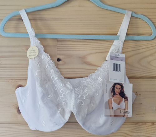 Lilyette Women's 40D Underwire Bra White Minimizer 958 NWT | eBay
