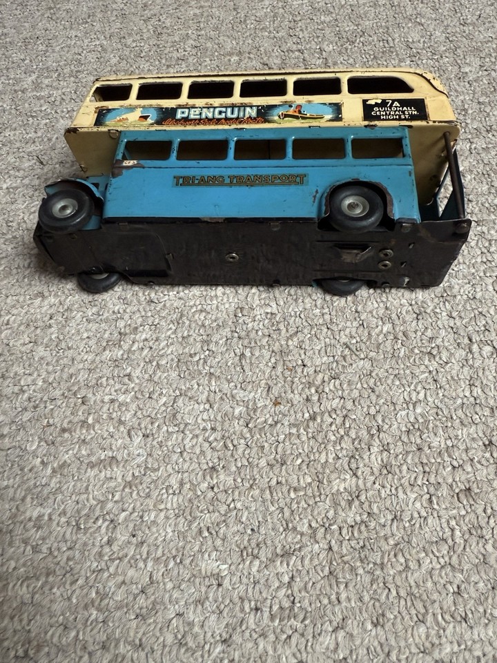 Triang Minic Tin Plate Friction Driven Larger Scale Route master Bus ...