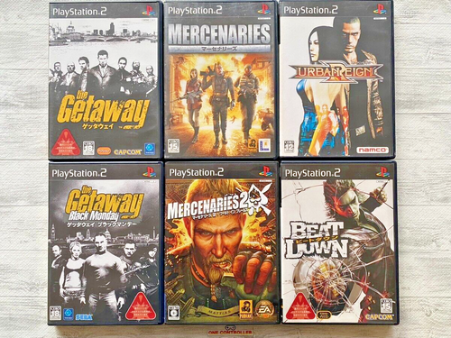 SONY PS2 6-piece set! The Getaway, Mercenaries, Beat Down etc.From ...