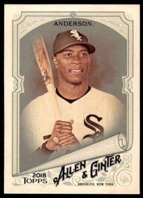 2018 TOPPS ALLEN AND GINTER THE WORLD'S CHAMPIONS GLOSSY TIM ANDERSON ...