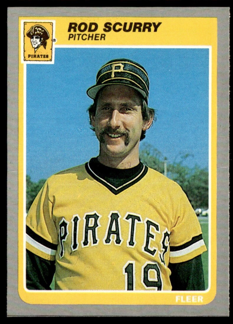 1985 Fleer #476 Rod Scurry Pittsburgh Pirates | eBay