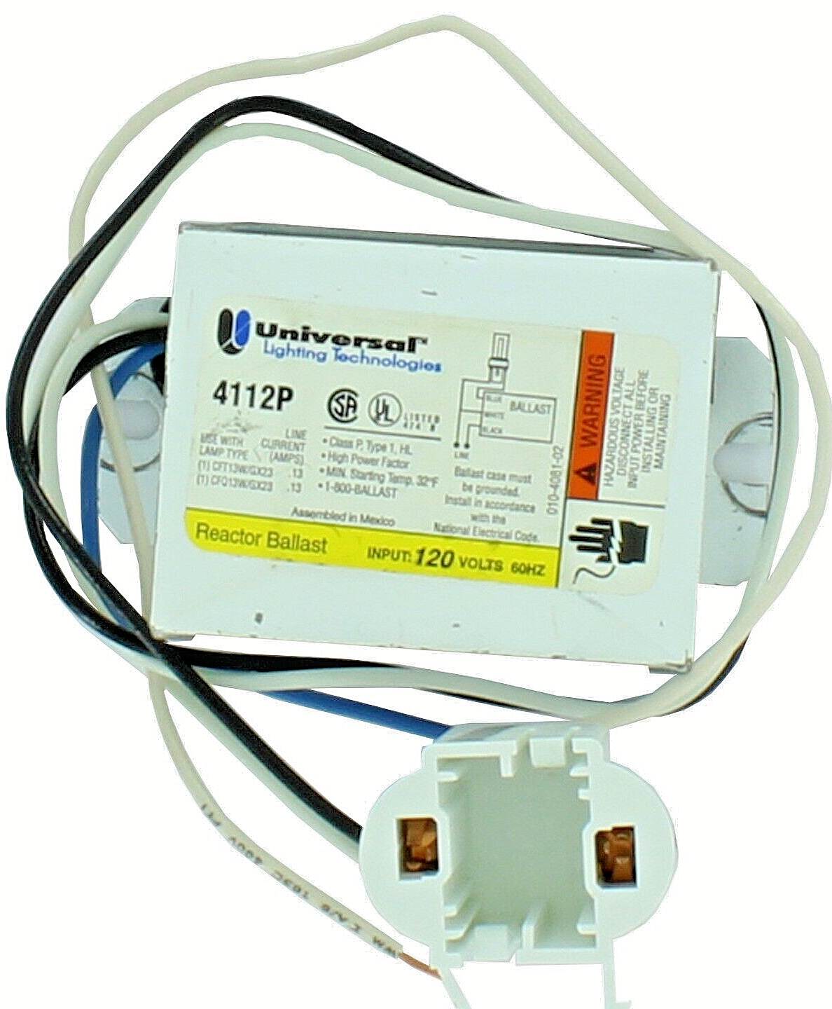 Universal Lighting Technology 120V Reactor Ballast 4112P | eBay