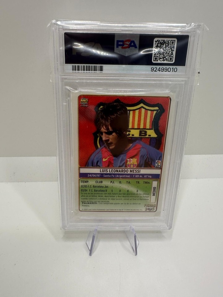 Rookie Card 2004 Rookie Lionel Messi #617 Mundicromo Barcelona Barça ...