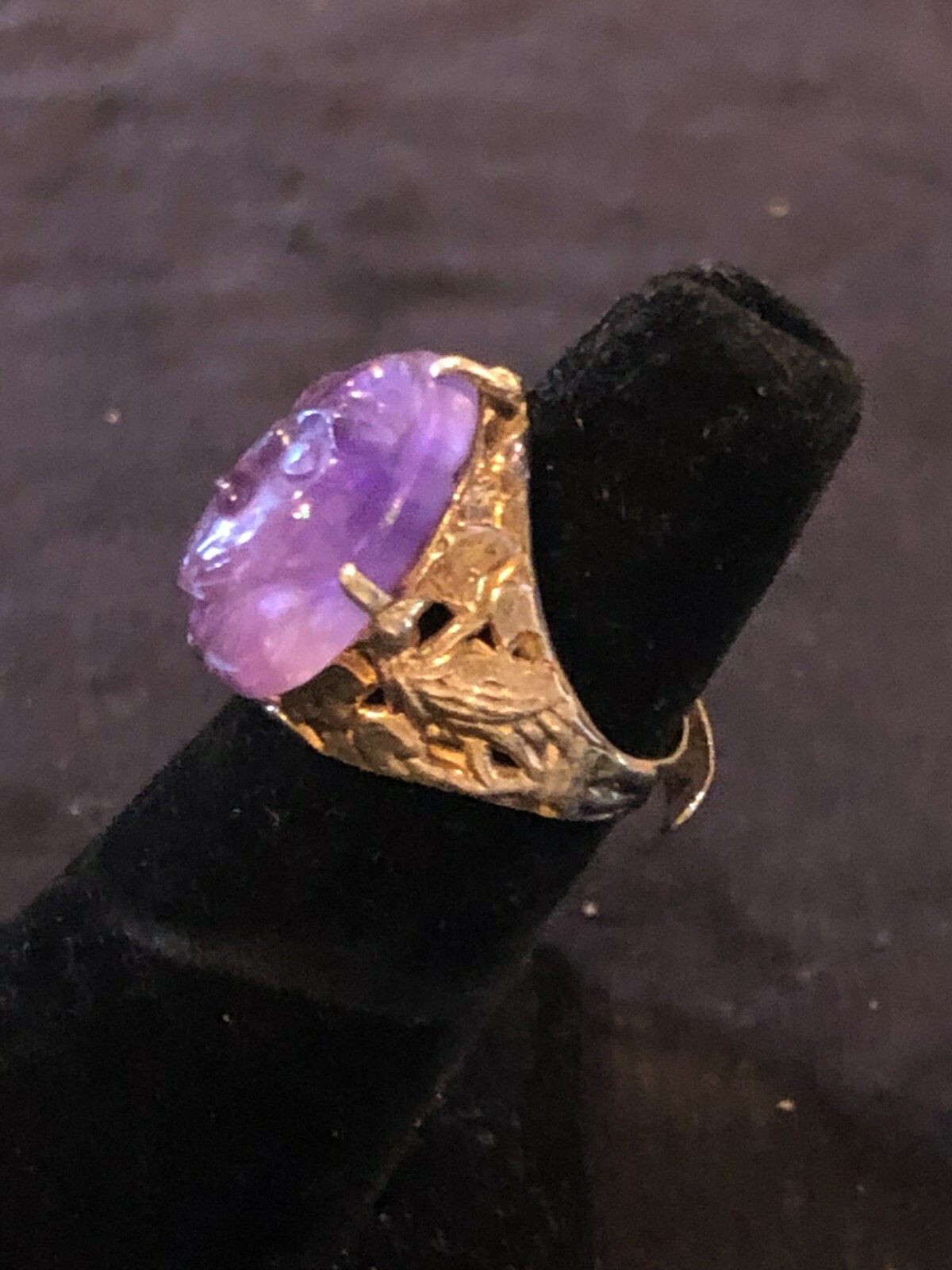 Antique Chinese Export Hand Carved Amethyst Monkey(?)… - Gem