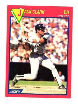 1989 Score Baseball's 100 Hottest Players #27 Jack Clark New York ...
